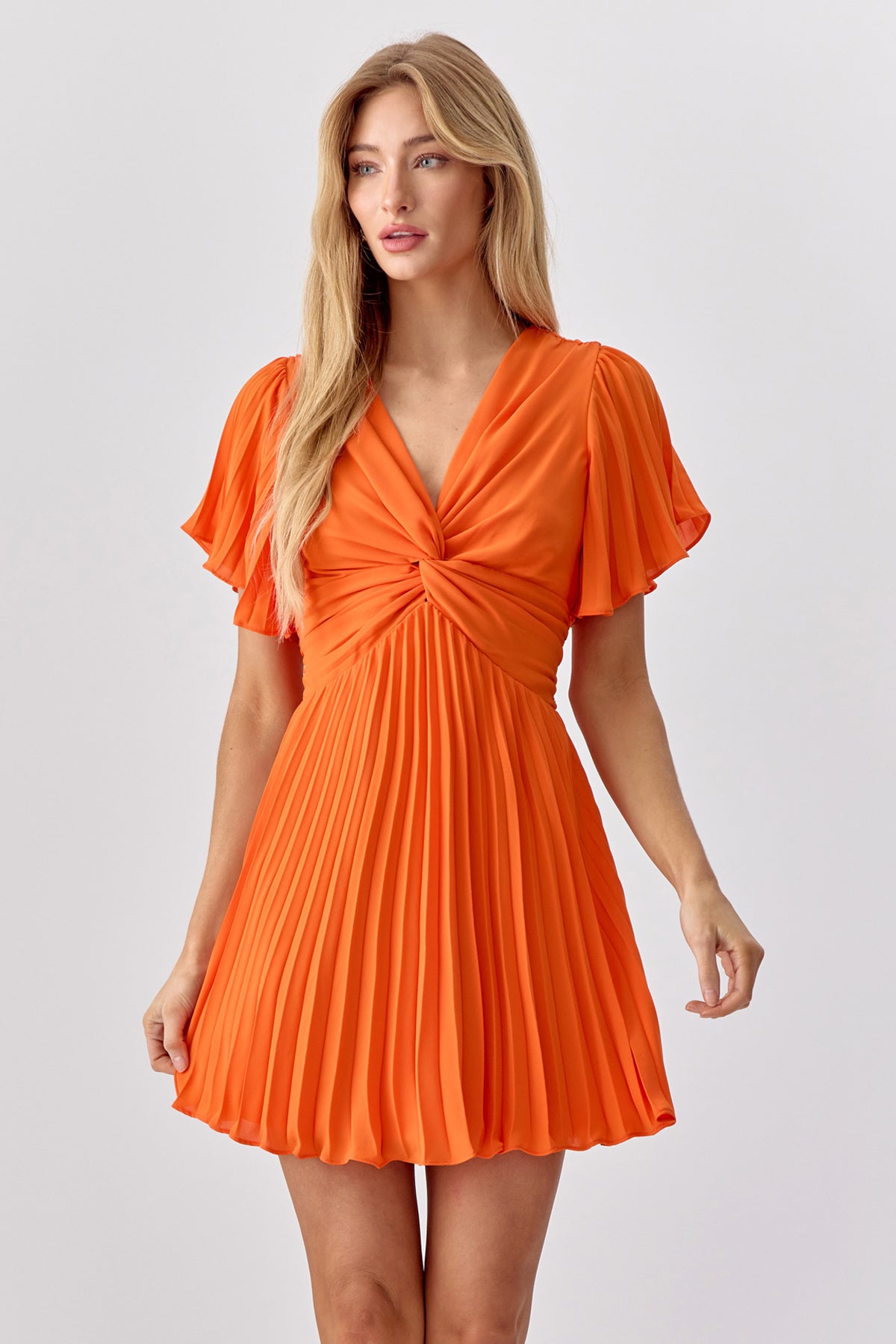 Stacey Pleated Mini Dress | Adelyn Rae